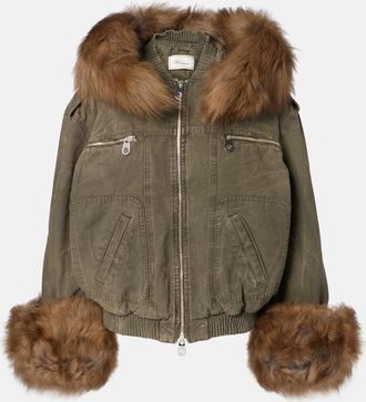 Blumarine Veste bomber en coton