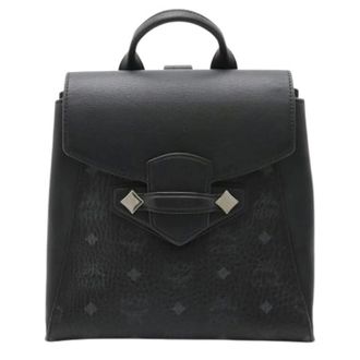 MCM Pre-owned Visetos Backpack - Femme - Pre-owned - Noir - Taille: ONE Size
