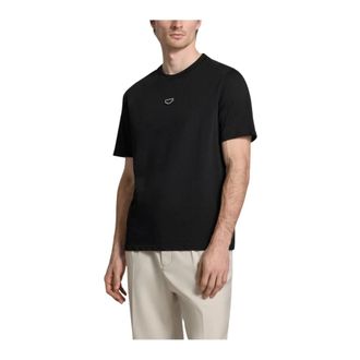 Antony Morato Homme, Tops, Noir, Taille: 2XL T-Shirt en Coton &agrave; Col Rond et Manches Courtes