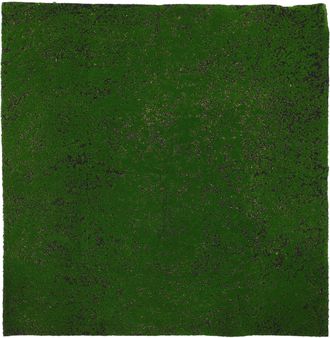 BESPORTBLE Moosmatte Künstliche Moos Kunstrasen Matte Mikrolandschaft Feengarten Puppenhaus Teppich Gefälschte Moos Grüne Terrasse Gelber Punkt Aquarium Miniatur