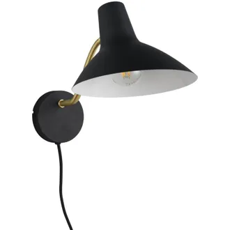 Trio Applique, Applique int&eacute;rieur filaire en m&eacute;tal Traveller Noir en Metal