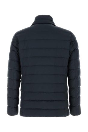 Herno Mens Navy Blue Polyester Down Jacket Blu Piumini