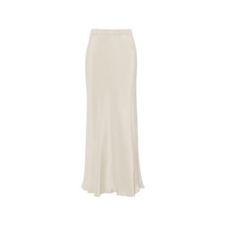 Max Mara Sospiro Satin-Finish Rock - - Skirts - Damen - Beige - 2XS