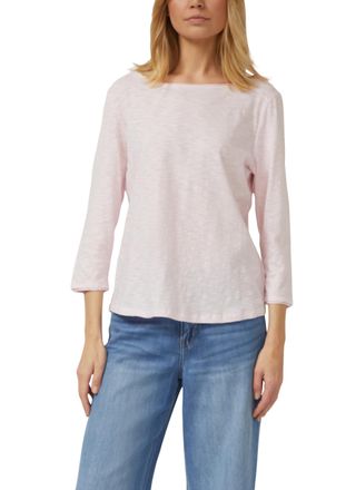 s.Oliver Shirt mit Flammgarnstruktur und 3/4-&Auml;rmeln