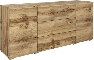 Mirjan24 Mobilier1 - Commode Sarasota 142, Chêne wotan, Avec tiroirs et portes, Nombre de tiroirs: 0, 66x150x40cm