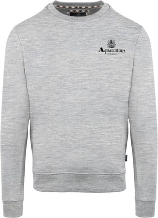 Aquascutum Sweatshirt f&uuml;r Herren, Rundhalsausschnitt, Lang&auml;rmlig (Grau)