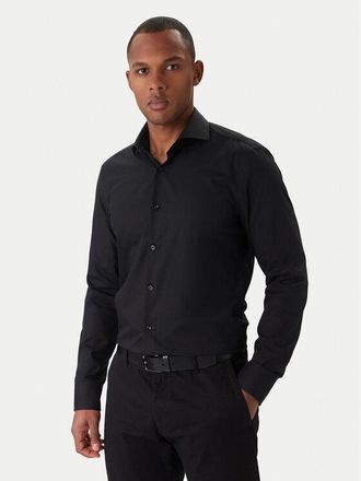 HUGO BOSS Hemd H-Hank 50550925 Schwarz Slim Fit