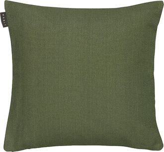 Linum Pepper Premium Kissenhülle 50x50 cm, 100% Baumwolle, Maschinenwaschbar, Dunkel Olivgrün