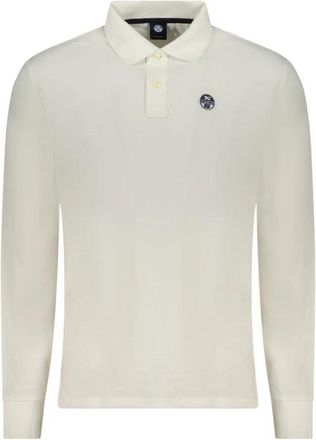 North Sails Wei&szlig;es Baumwoll-Langarm-Poloshirt - - Tops - Herren - Wei&szlig; - M