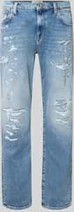 Replay Straight Fit Jeans im Destroyed-Look Modell AIDEEN