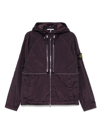 Stone Island veste matelassée à patch Compass - Violet