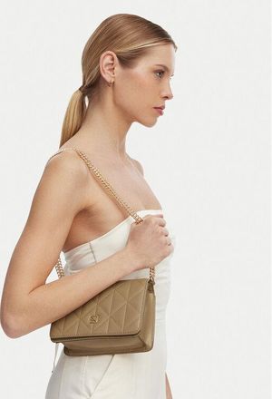 Calvin Klein Handtasche Quilted Mini Chain Bag LV04F3321G Beige