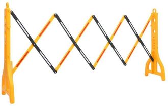 vidaXL Faltbare Verkehrsschranke Gelb und Schwarz 250x38x96 cm - Vidaxl