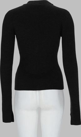 Ganni Wool Knit Polo - Black