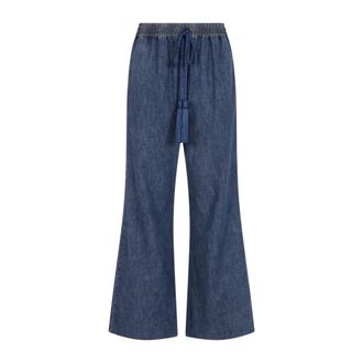 Valentino Damen, Hosen, Blau, SGr&ouml;&szlig;e