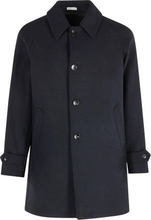 Breras Milano Cappoto Lana Raglan - - Coats - Herren - Blau - S