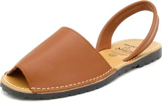 Avarcashop Made In Spain - Echtleder Damen Sandalen einfarbig - schöne, Bequeme und praktische Menorca Ibiza Sommerschuhe Strandschuhe 201, 41 EU Schmal, Milk-ch