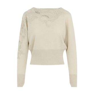 Ermanno Scervino Rundhals-Strickware - - Knitwear - Damen - Gelb - S