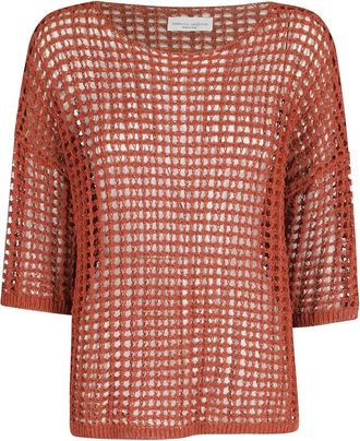 Roberto Collina Femme, Pulls, Rouge, Taille: 38 FR Tricot ras du cou