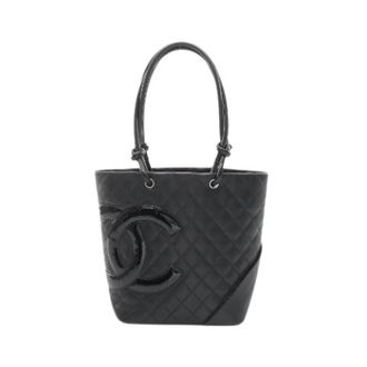 Chanel Pre-owned Cambon Line Tote Bag aus Lackleder - - Pre-owned - Damen - Schwarzk - ONE SIZE