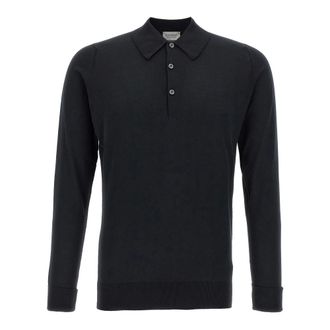 John Smedley Herren, Oberteile, Schwarzk, SGr&ouml;&szlig;e