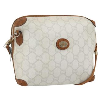 Gucci Sac bandouli&egrave;re en toile Pre-owned - Femme - Pre-owned - Blanc - Taille: ONE Size