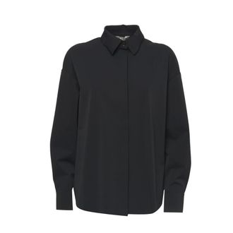 Max Mara Damen, Blusen & Hemden, Schwarzk, MGr&ouml;&szlig;e