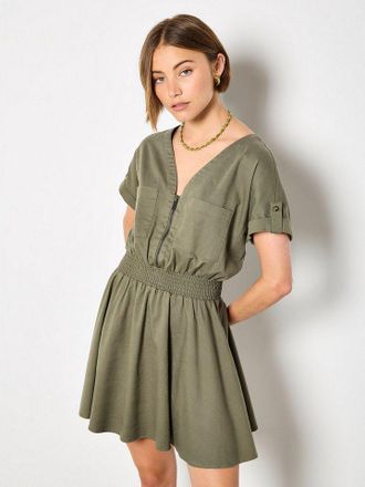 Apricot Minikleid Minikleid mit Rei&szlig;verschlussdetail