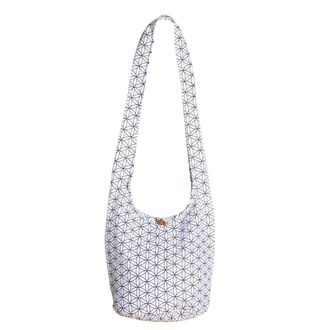 Panasiam Shoulderbag Flower of Life, in white, L