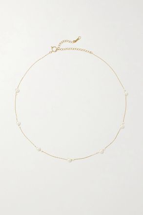 Mizuki Kette Aus 14 Karat Gold Mit Perlen