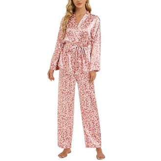 Generic Ensemble de d&eacute;tente pour femme avec capuche et pantalon imprim&eacute; d&eacute;contract&eacute; &agrave; capuche et pantalon imprim&eacute; pour femme - Ensemble de v&ecirc;tements de d&eacute;tent