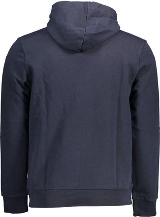 Napapijri Logo-Print Cotton Hoodie - Navy
