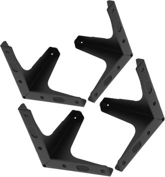 Artibetter 4 Stück Möbelfüße Dreieckige Metall Möbelbeine Schwarz Stabile Ersatzfüße für Sofa Schrank Couchtisch und Nachttisch Möbelstützen Langlebig und Einfac