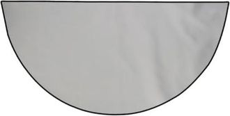 Generic Tapis de chemin&eacute;e semi-circulaire ignifuge en fibre de verre et silicone de 1 mm d&eacute;paisseur, r&eacute;sistant &agrave; la chaleur et aux &eacute;tincelles, pour chemin&eacute;es,