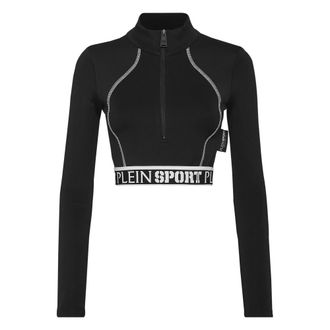 Plein Sport Femme, Tops, Noir, Taille: 36 FR Haut de jogging