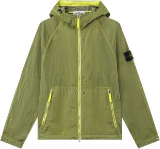 Stone Island Homme, Vestes, Vert, Taille: S Nylon Metal Hooded Jacket