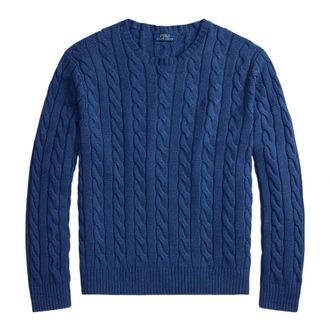 Polo Ralph Lauren Homme, Pulls, Bleu, Taille: XL Pull en maille torsad&eacute;e en coton