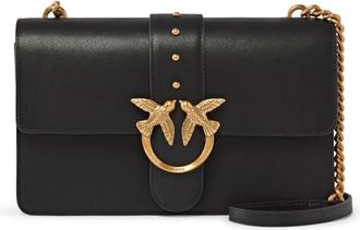 Pinko Love One Classic CL Veau SE, Sac femme, taille unique, Z99q Noir-antique Gold, Taille unique