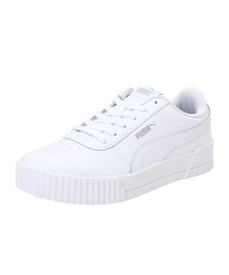 Puma Damen Carina L Sneakers, Puma White-Puma White-Puma Silver, 37 EU