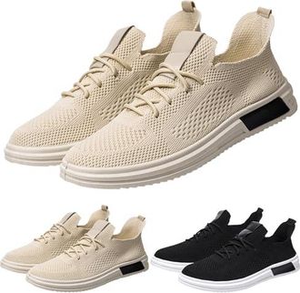 Generic Chaussures de course pour homme - Antid&eacute;rapantes - Respirantes - L&eacute;g&egrave;res - Semelle plate - Chaussures de sport - Couleur unie, Blanc., 39 EU