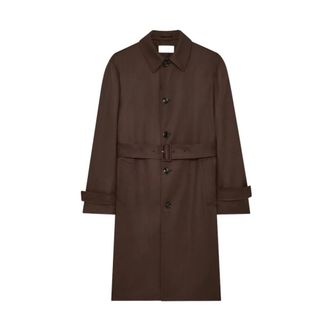 Lardini G&uuml;rtel-Mantel mit Einreiher - - Coats - Herren - Braun - XL