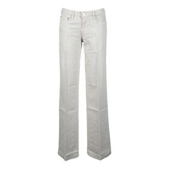 Guess Femme, Pantalons, Blanc, Taille: W28 Pantalon en M&eacute;lange Denim &Eacute;l&eacute;gant