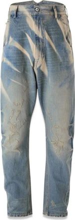 Vivienne Westwood Femme, Jeans, Bleu, Taille: 40 FR Pantalon Large Asym&eacute;trique &agrave; Taille Haute