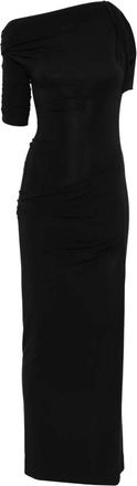 Jacquemus Schwarze Kleider mit Viskose und Elastan - - Dresses - Damen - Schwarzk - M