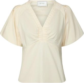 Neo Noir Femme, Blouses et Chemises, Jaune, Taille: 36 FR Irina Poplin Blouse