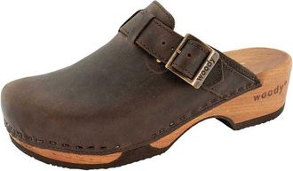 Woody Damen Manu Clog, Caffe, 37 EU