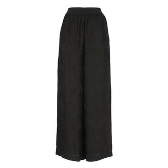 Uma Wang UMA Wang, Femme, Pantalons, Noir, Taille: 38 FR Pantalon Noir en M&eacute;lange de Viscose Taille &Eacute;lastique