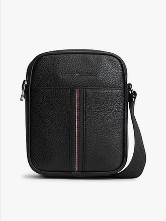 Tommy Hilfiger Sac reporter &agrave; bandouli&egrave;re finition grain&eacute;e