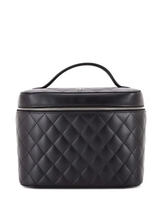 Chanel Classic Vanity Case Quilted Lambskin Large pouch - Schwarz
