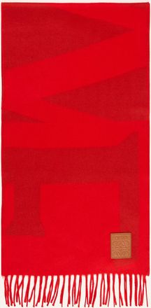 Loewe Cashmere-Schal rot